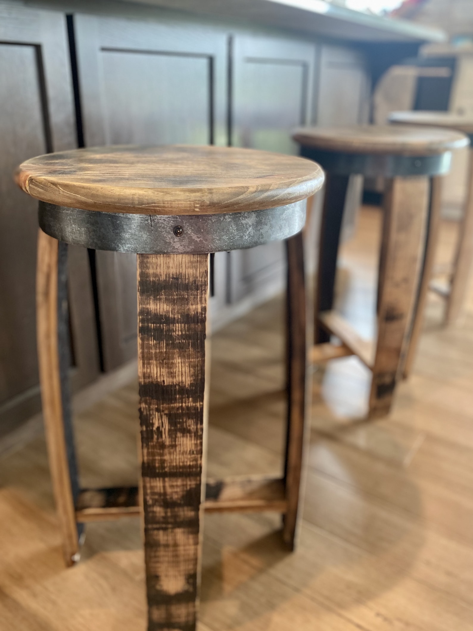 Whiskey Stave Bar Stool - Etsy