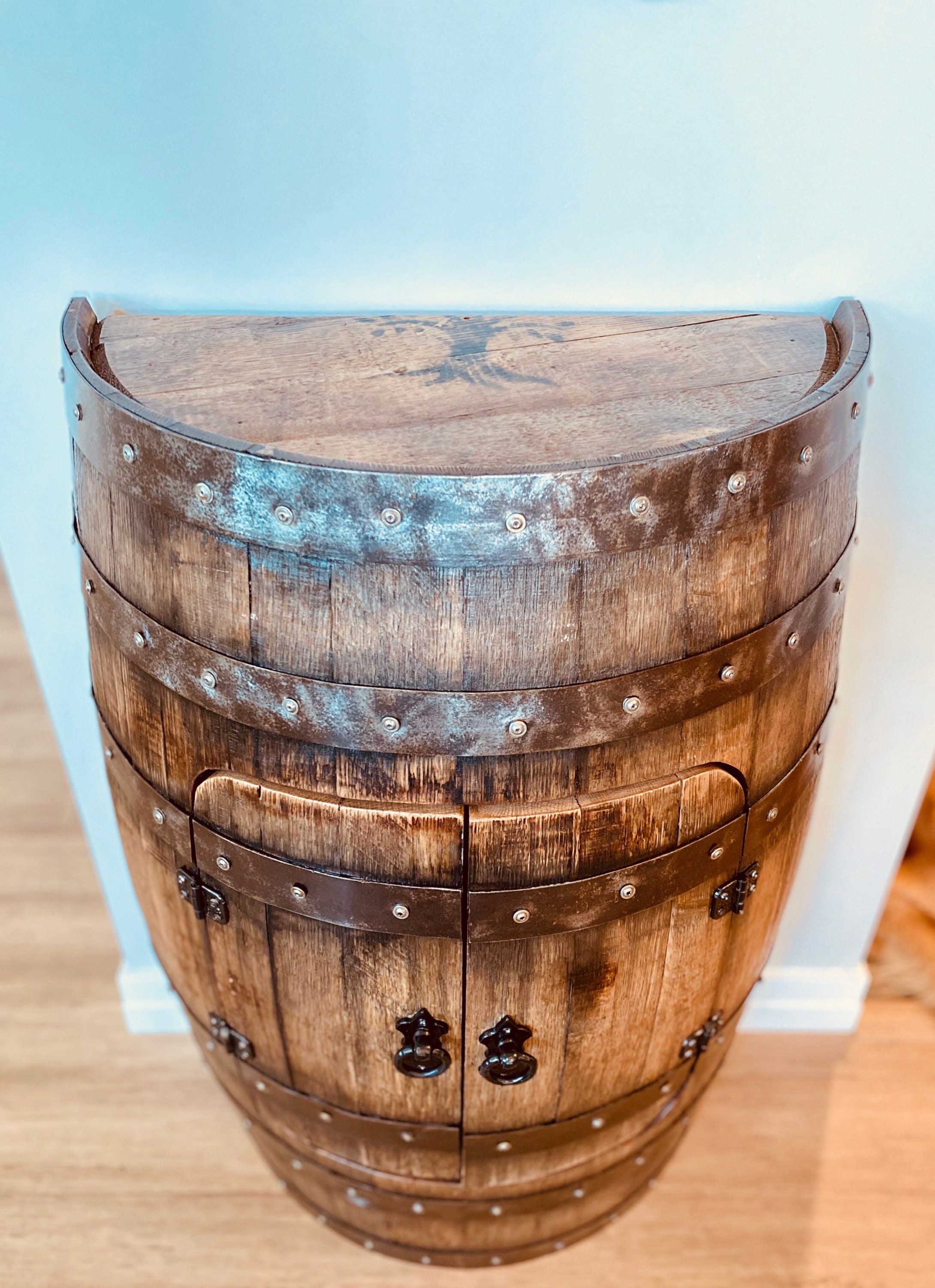 Whiskey Barrel Cabinet - Etsy