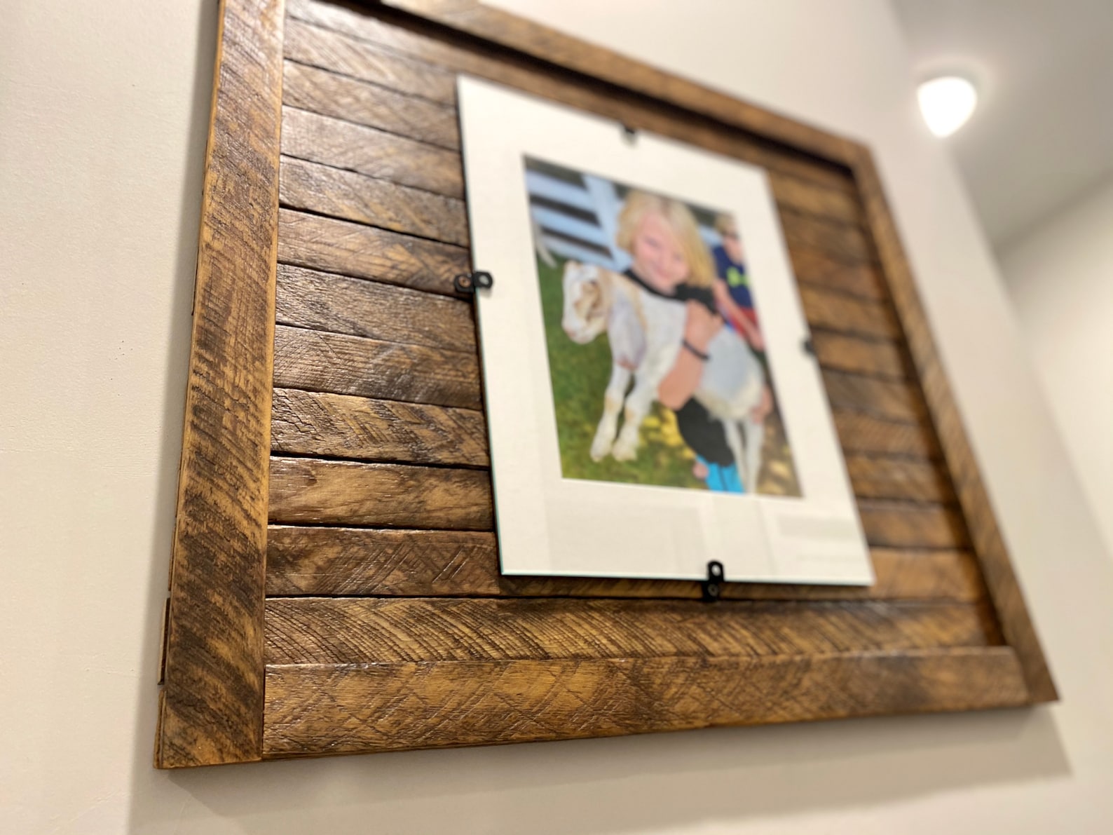 Rustic Tobacco Lath Picture Frame - Etsy