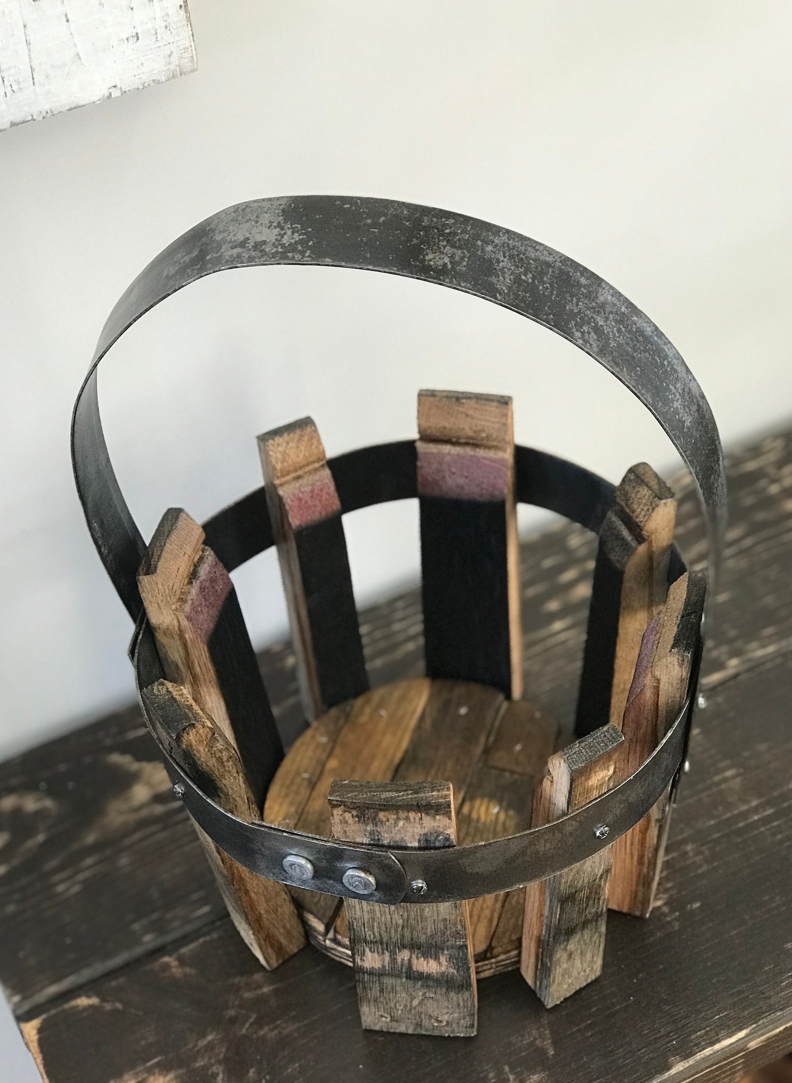 Oak Barrel Stave Basket - Etsy