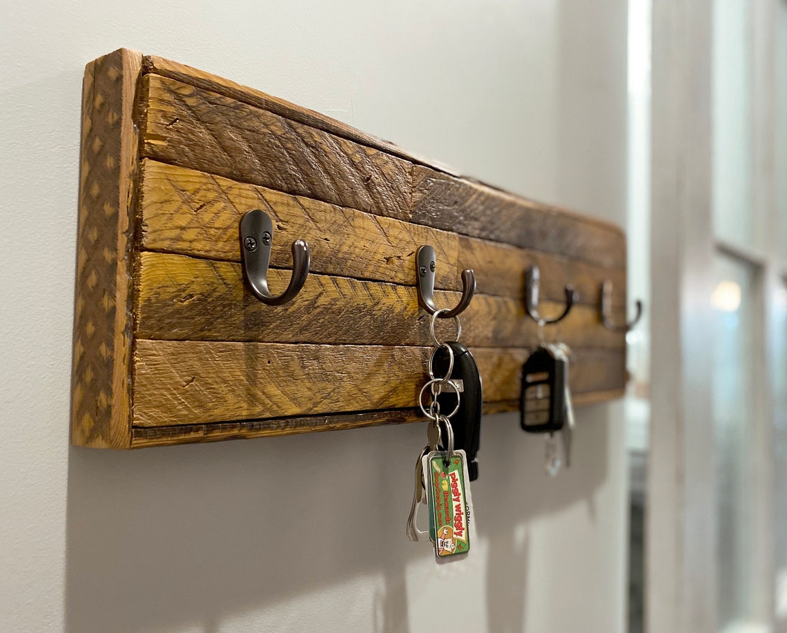 Rustic Key Hook - Etsy
