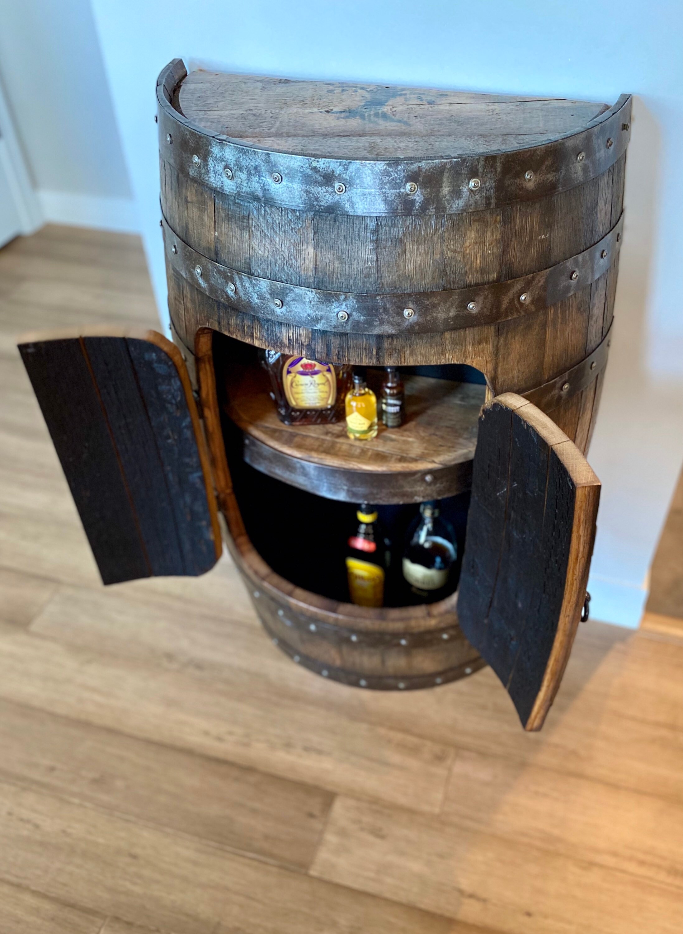 Whiskey Barrel Cabinet - Etsy