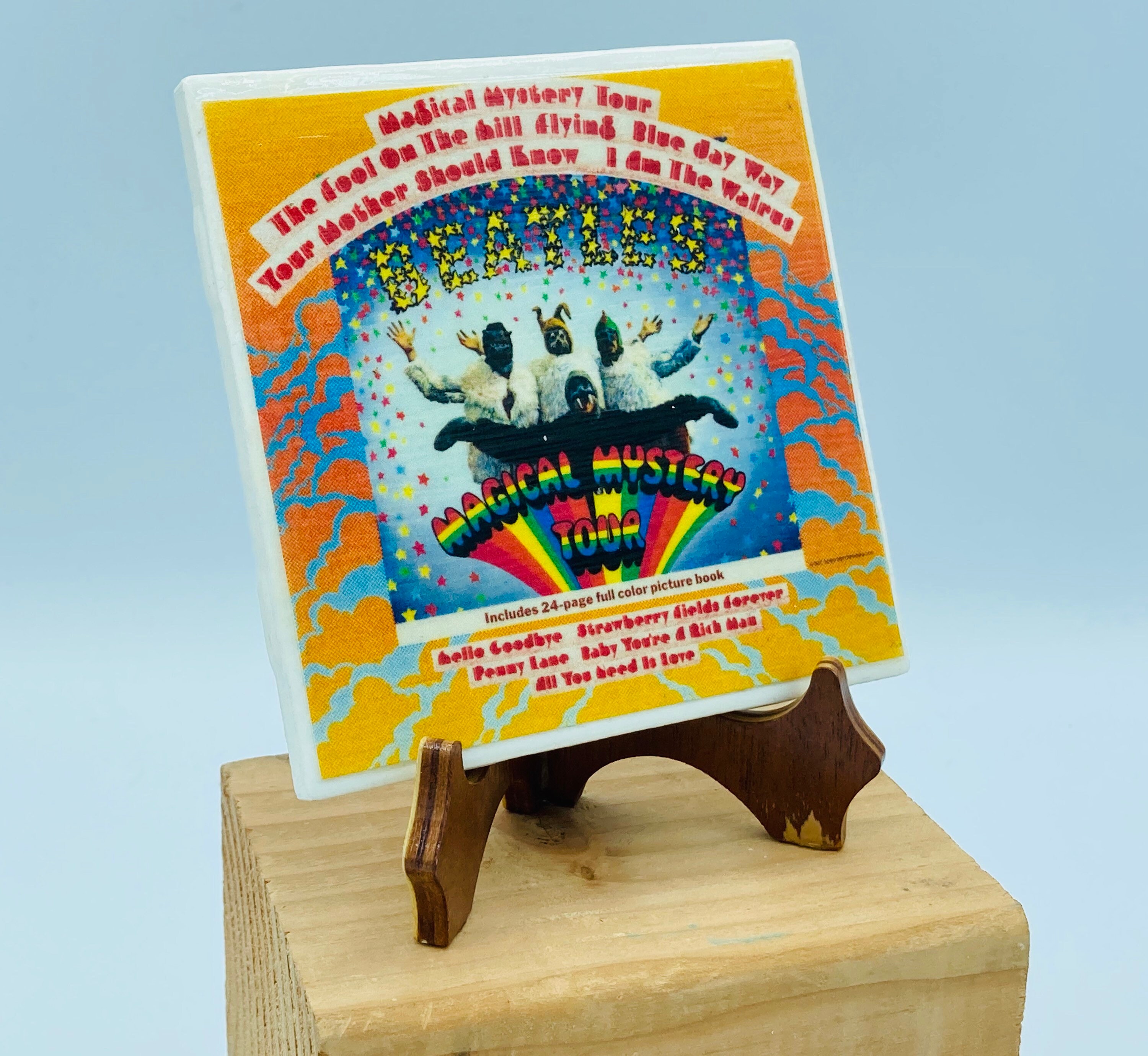 The Beatles Album Cover Coaster - Etsy