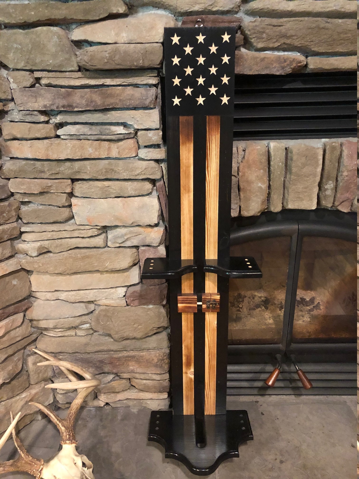 Old Glory Carved Subdued Colors Compound Bow Rack - Etsy