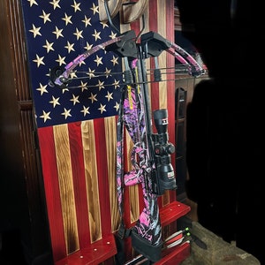 American Flag Crossbow/compound Bow Rack - Etsy