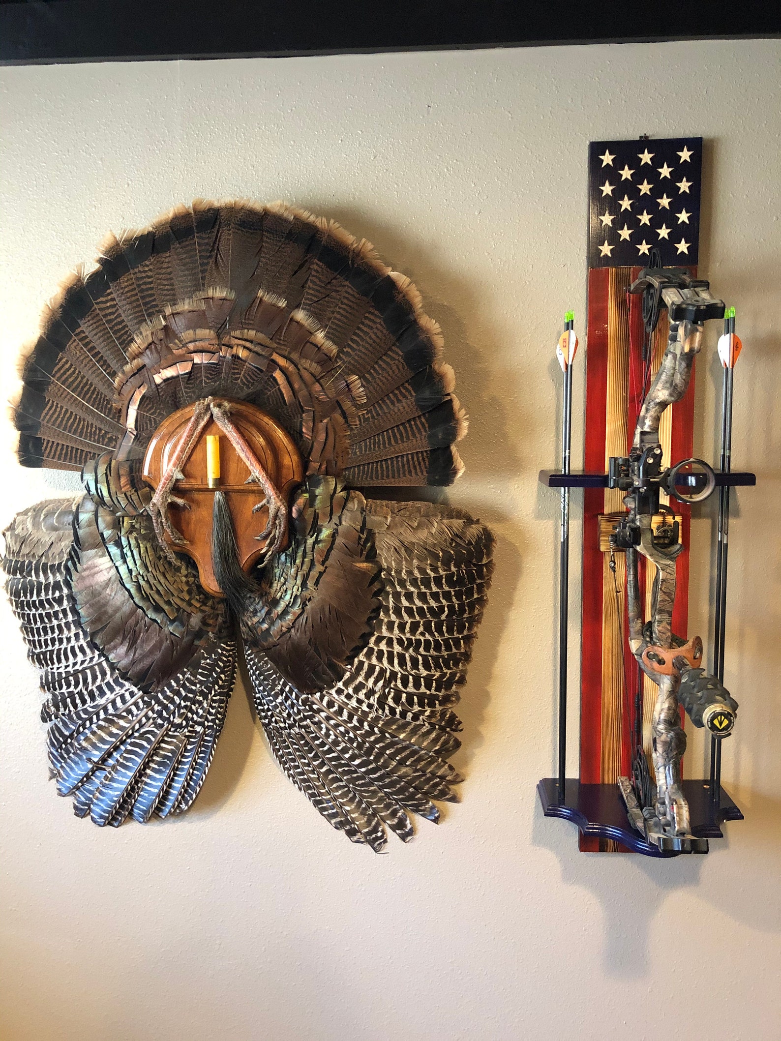 Old Glory Carved Compound Bow Rack for the Patriotic Archer - Etsy