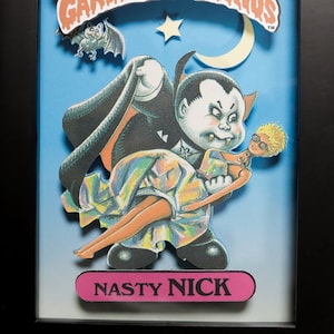 GPK Nasty Nick/evil Eddie 3D Shadow Box Garbage Pail Kids - Etsy