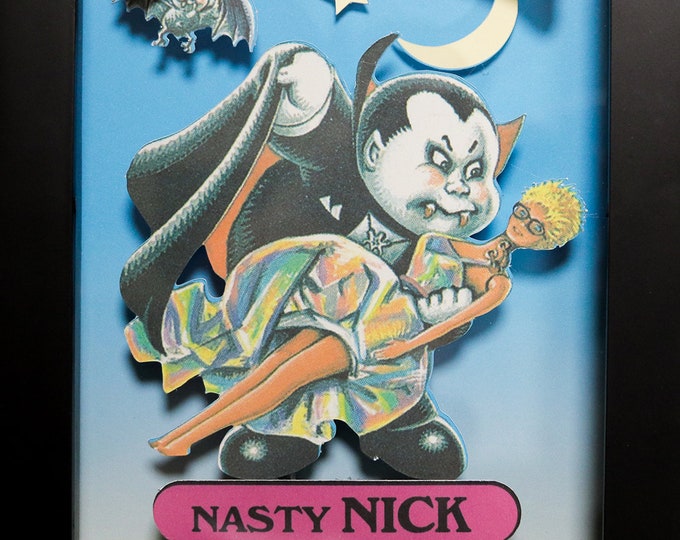 GPK Nasty Nick/evil Eddie 3D Shadow Box Garbage Pail Kids - Etsy