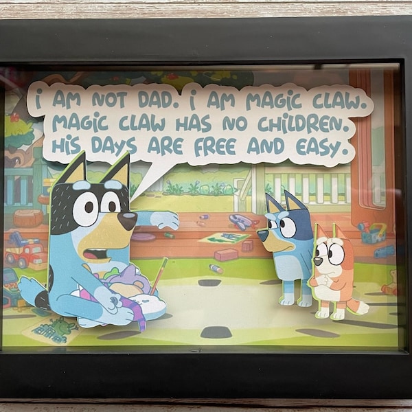 Bluey Shirt Dad Magic Claw - Etsy