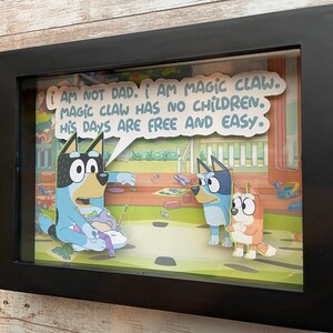 Magic Claw Bluey Shadowbox - Etsy