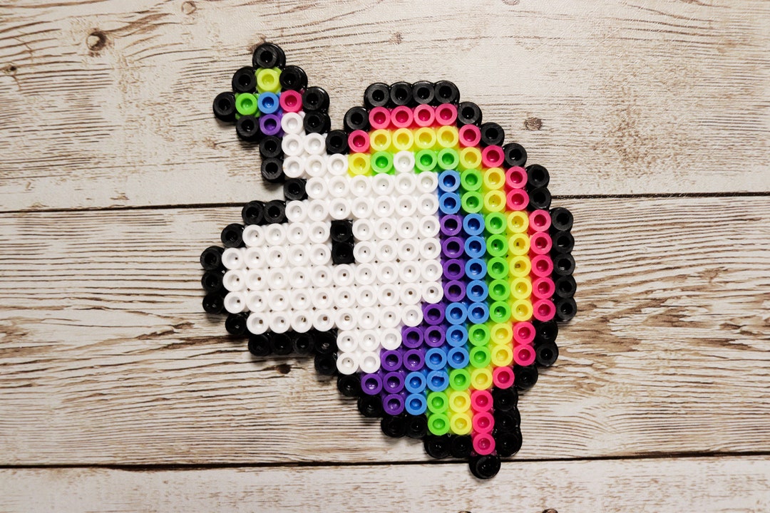 Set of 4 Unicorn Perler Coaster - Etsy