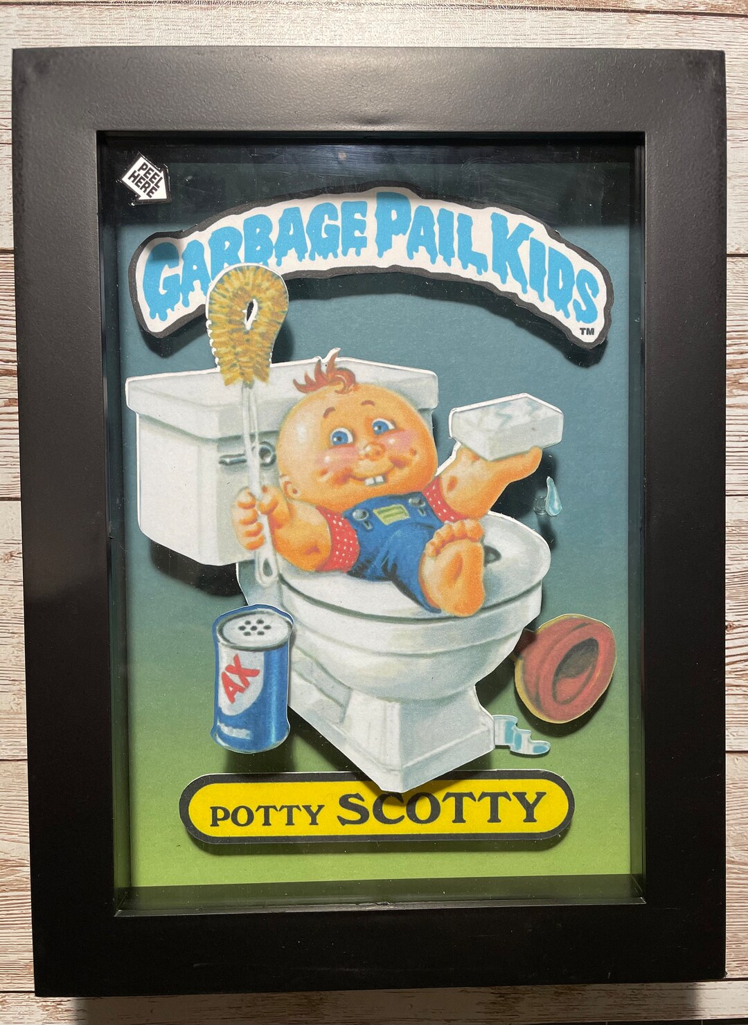 GPK Potty Scotty/jason Basin 3D Shadow Box Garbage Pail Kids - Etsy