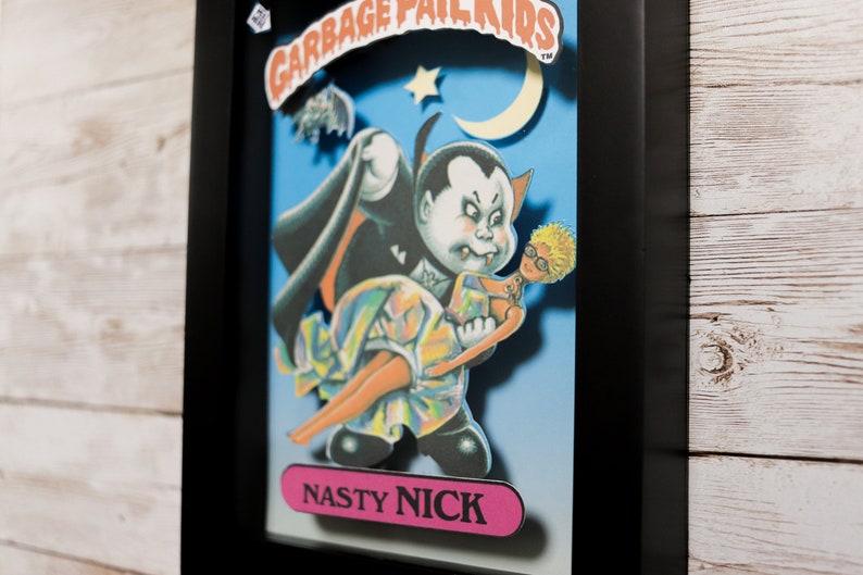 GPK Nasty Nick/evil Eddie 3D Shadow Box Garbage Pail Kids - Etsy