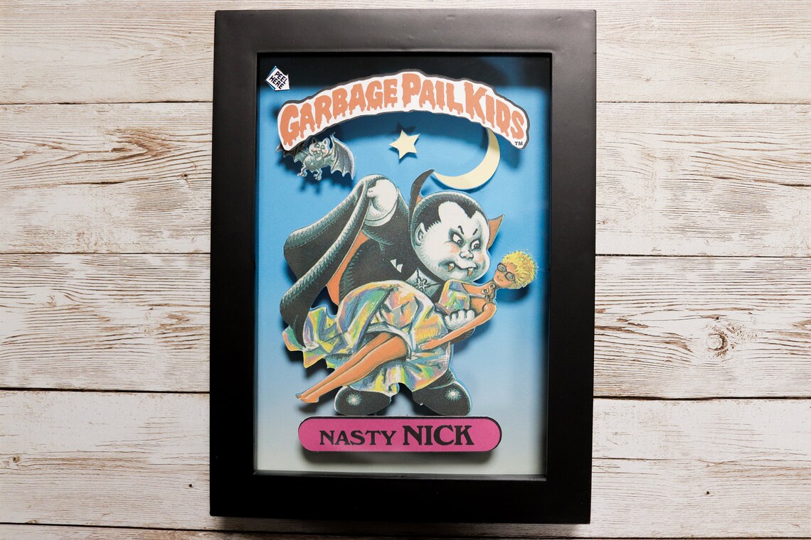 GPK Nasty Nick/evil Eddie 3D Shadow Box Garbage Pail Kids - Etsy