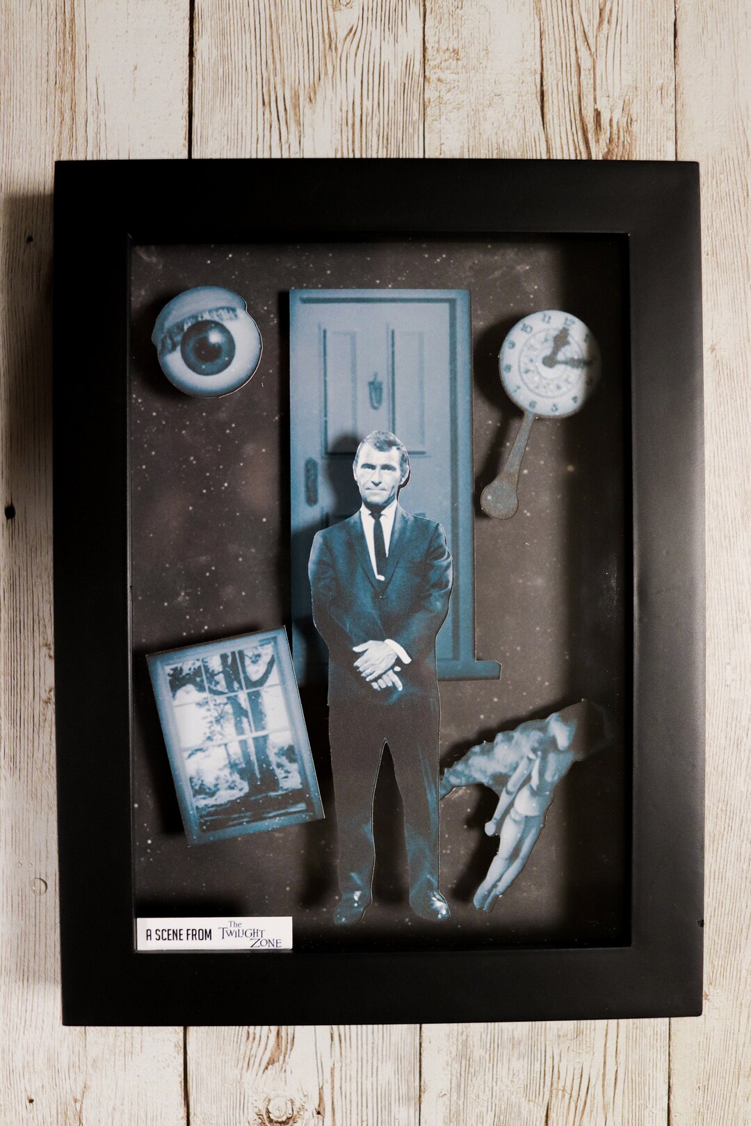 Twilight Zone 3D Shadow Box Rod Sterling - Etsy