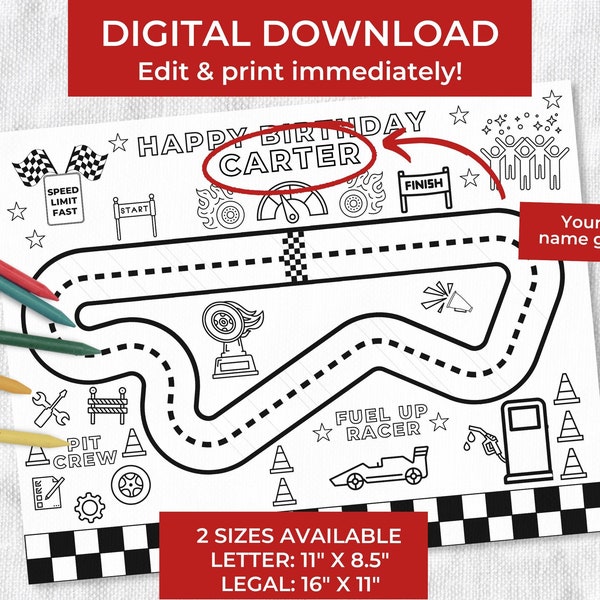 Car Activity Sheet - Etsy