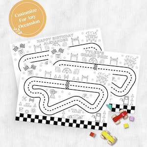 Personalized Two Fast Coloring Page Two Fast Birthday Party Favor Idea ...