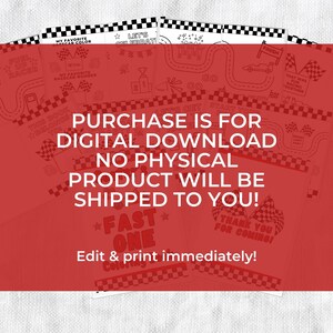 Personalized Fast One 1st Birthday Coloring Book Printable Race Car ...