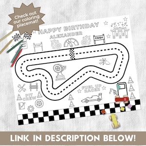 Personalized Two Fast Coloring Page Two Fast Birthday Party Favor Idea ...