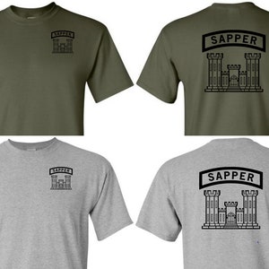 US Army SAPPER Shirt, Combat Engineer Shirt, US Army Shirt, Veteran ...
