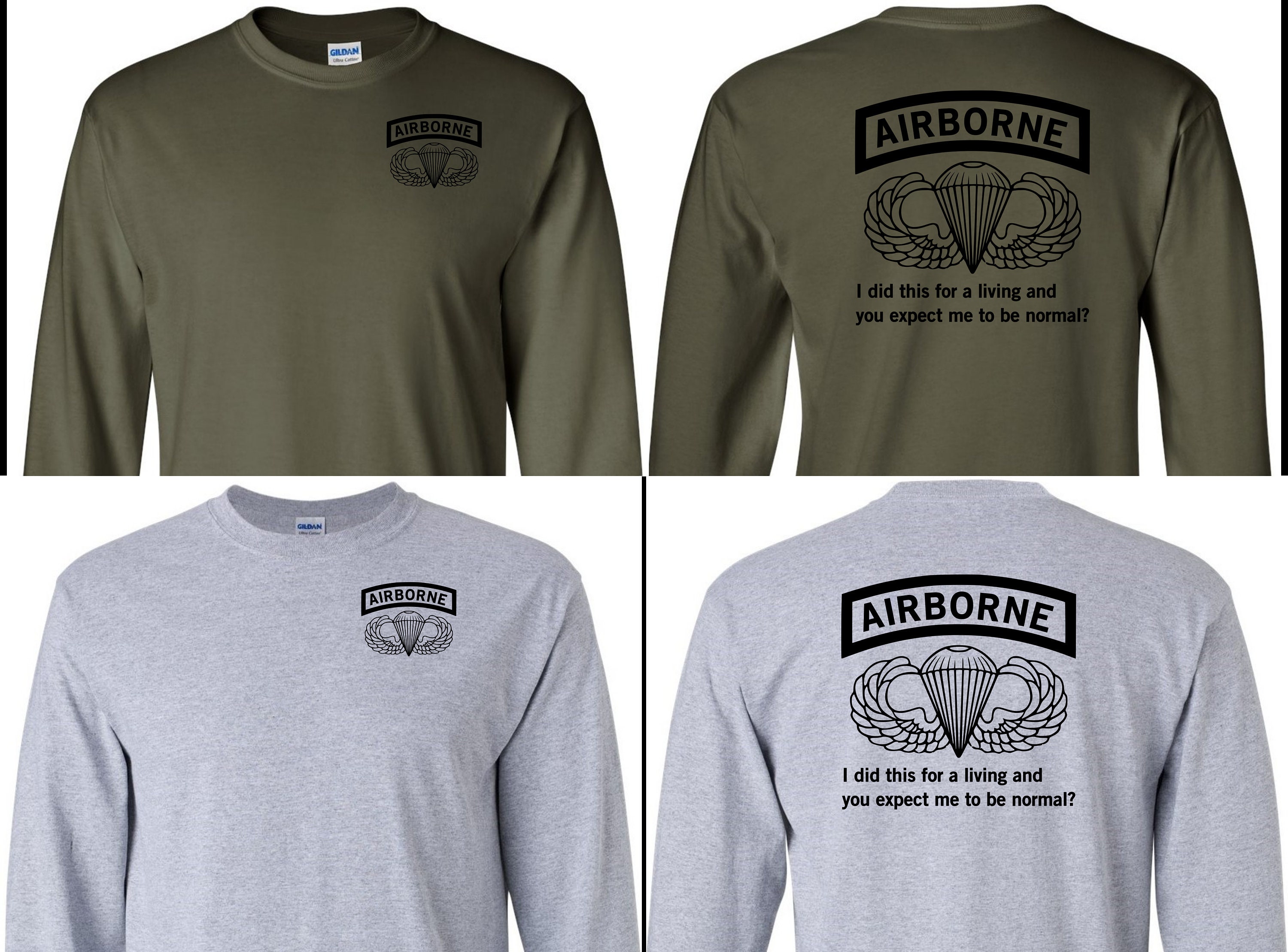 US Army AIRBORNE T-shirt, Jump Master Shirt, Military Free Fall Shirt ...
