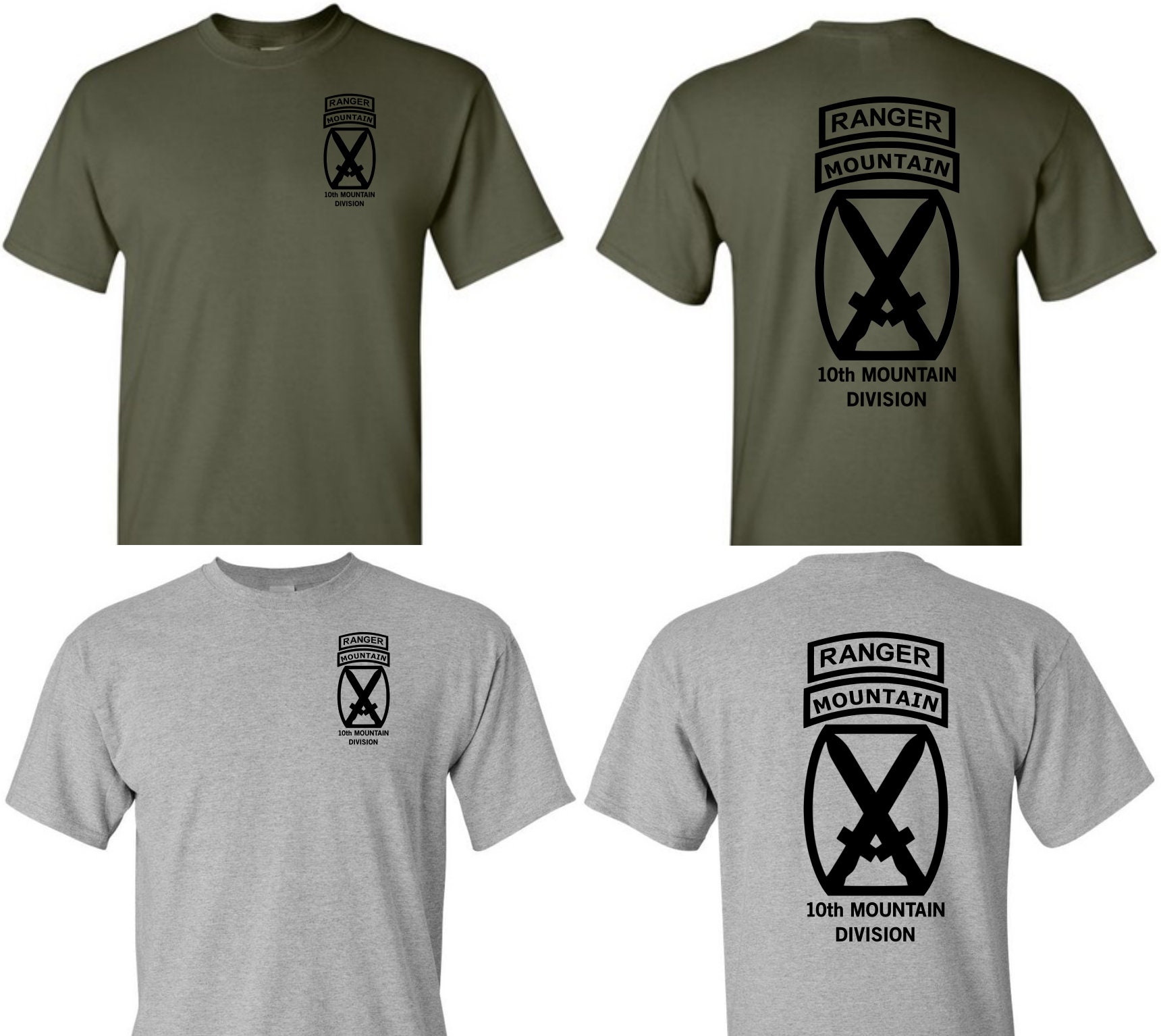 10th Mountain Division Shirt US Army Shirt Veteran Shirt Veteran Gift Custom Performance Shirt Etsy