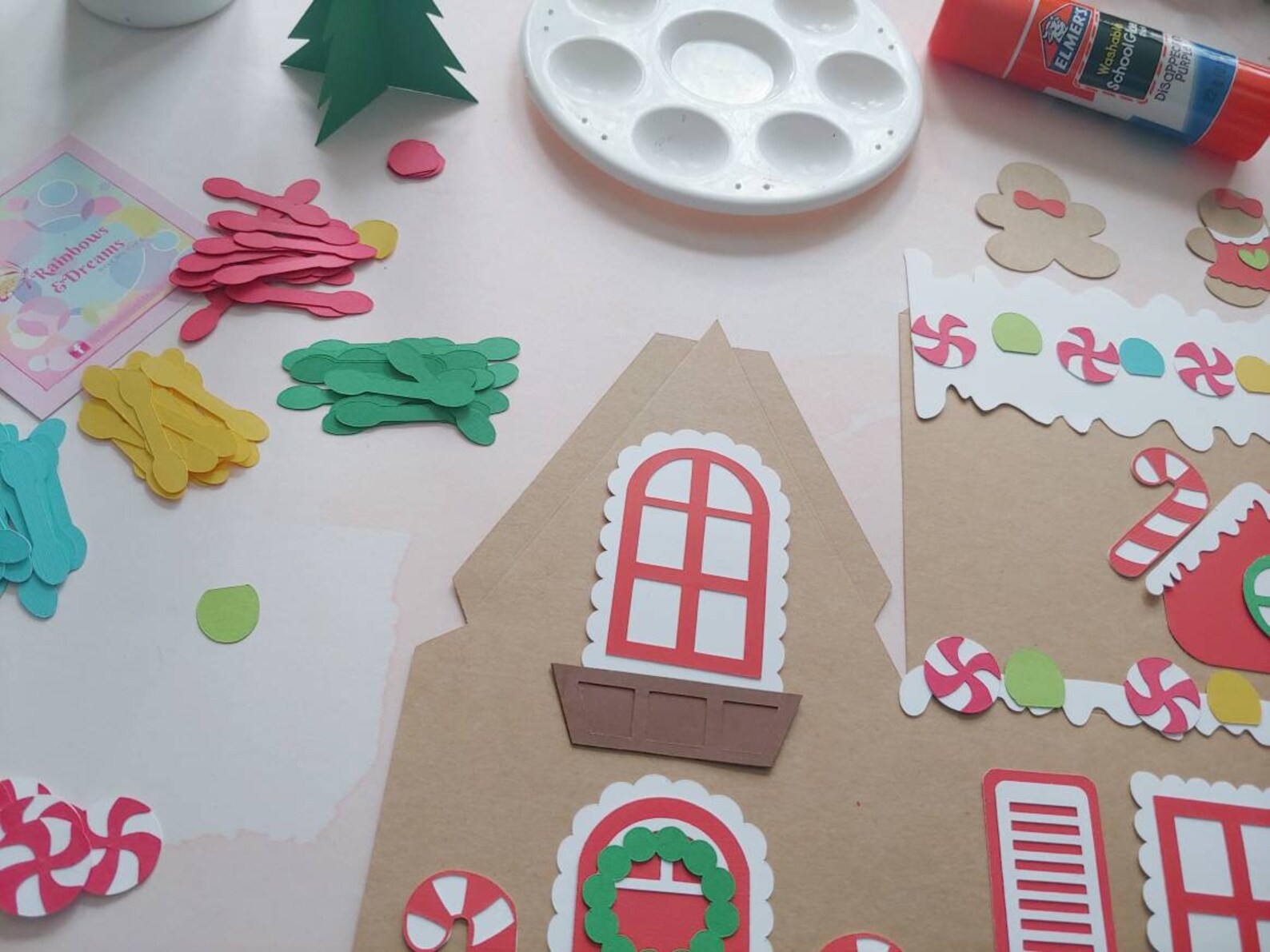 PDF Gingerbread House Print & Cut Digital File I DIY Christmas | Etsy