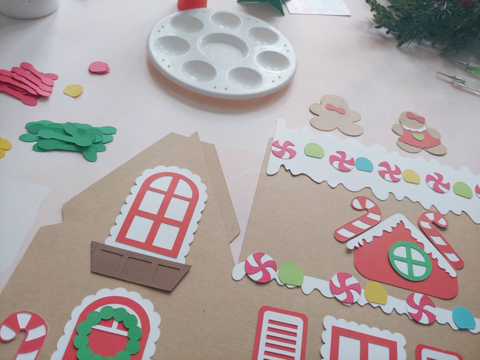 PDF Gingerbread House Print & Cut Digital File I DIY Christmas | Etsy