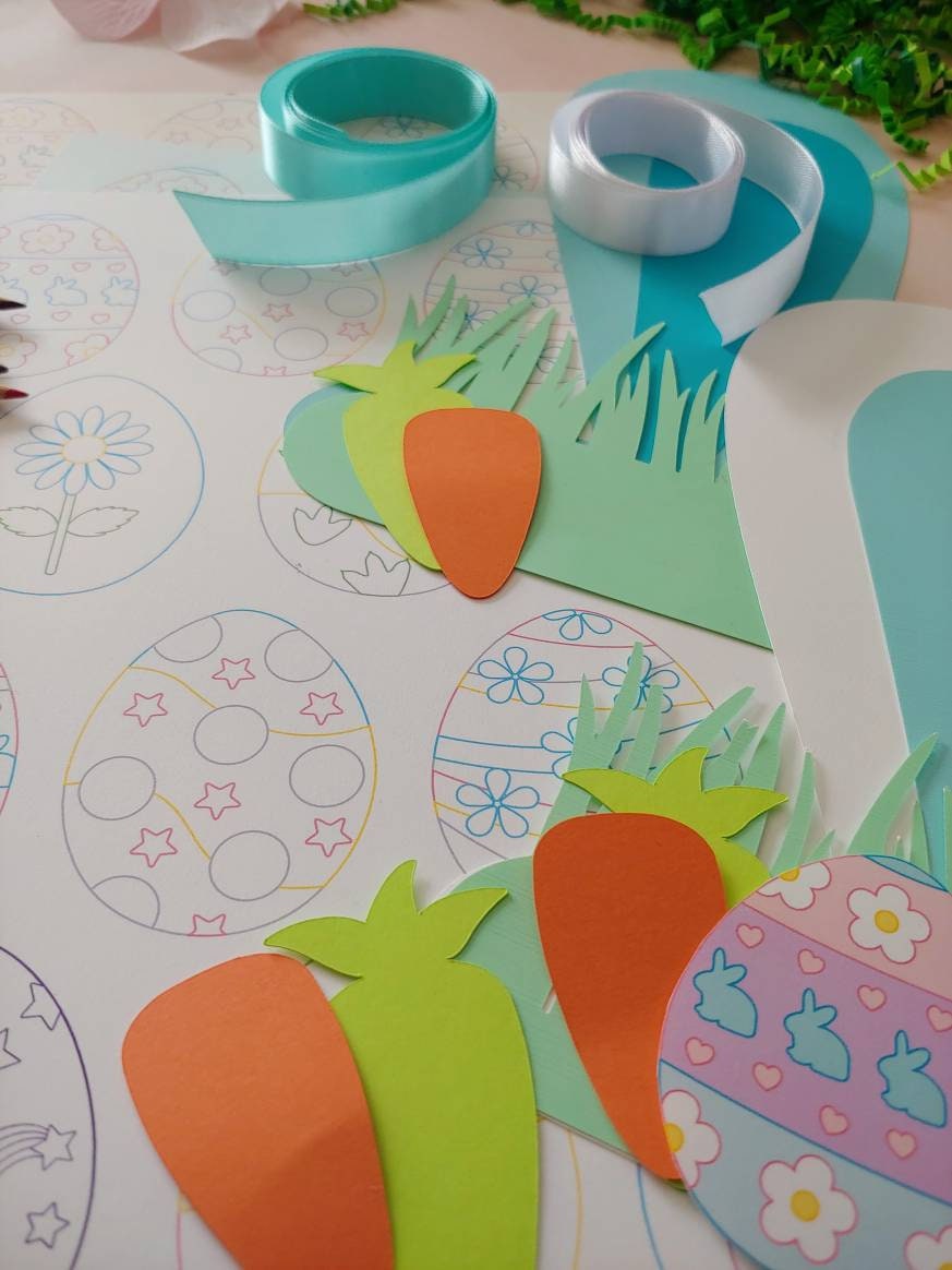 SVG Bundle Easy Easter Kids Activity Kit DIY Bunny Ears Kids | Etsy