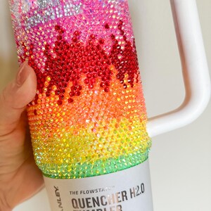 Custom Order! Blinged Out - Rainbow Stanley Tumbler - Etsy