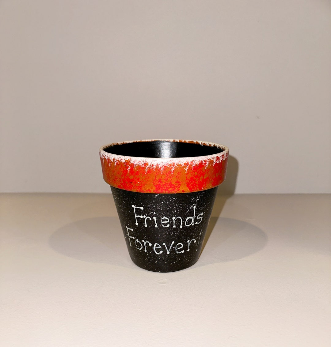 Handmade Friends Forever Planter Pot - Etsy