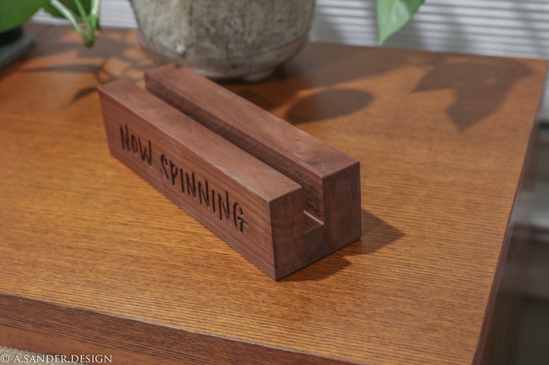 Now Spinning Stand for Vinyl Records - LP Sleeve Display - DJ, Vinyl ...