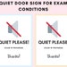 Printable Quiet Classroom Door Poster for Exams in Multiple Colours - Etsy