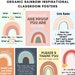 Printable Organic Rainbow Inspirational Classroom Posters, Instant ...