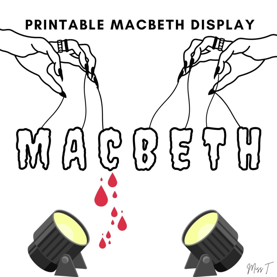 Printable Macbeth Classroom Display PDF Shakespeare Study - Etsy UK