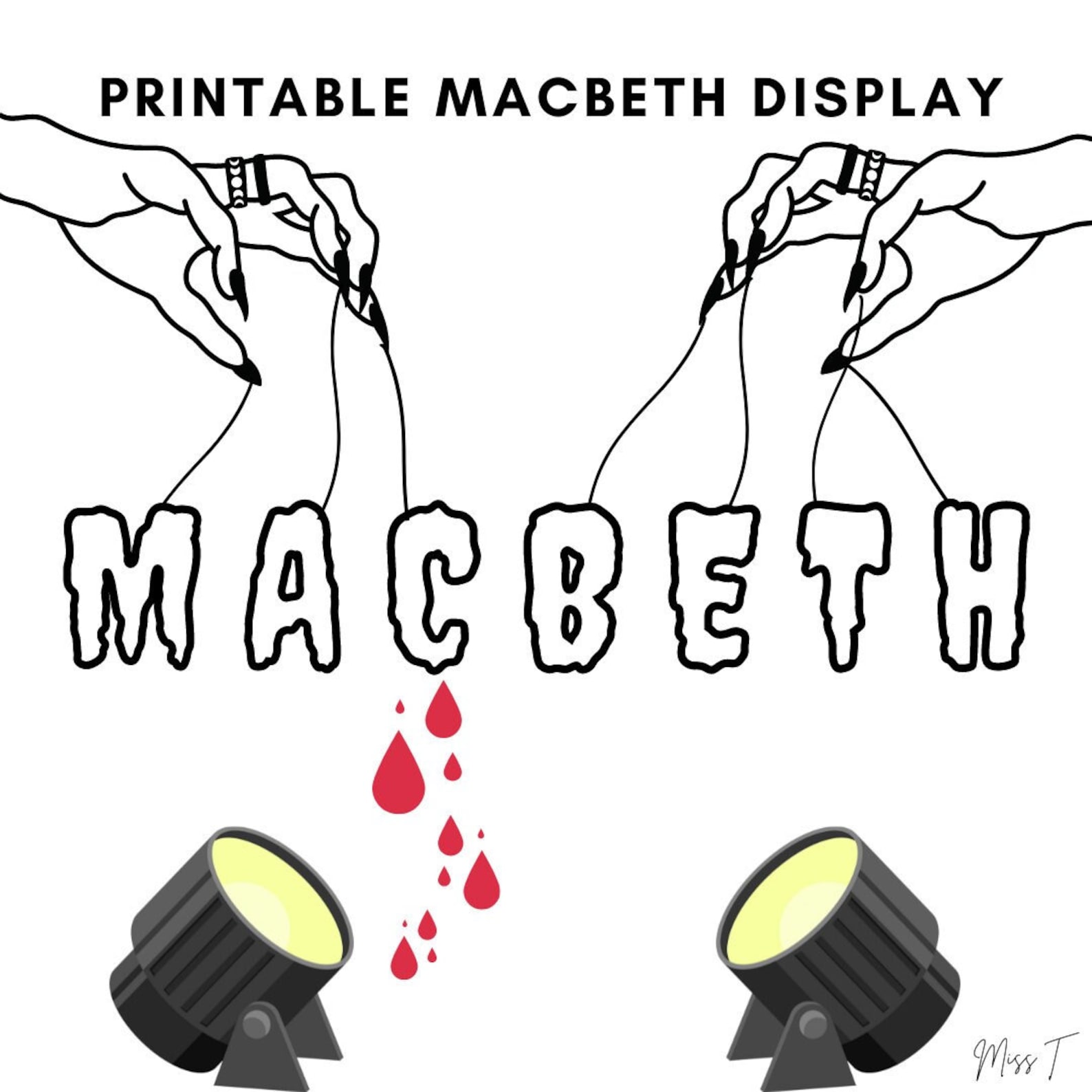 Printable Macbeth Classroom Display PDF, Shakespeare Study Essential ...