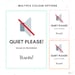 Printable Quiet Classroom Door Poster for Exams in Multiple Colours - Etsy