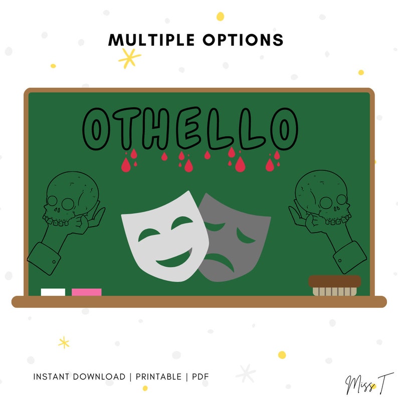 Printable Othello Classroom Display, Shakespeare Tragedy, Multiple ...