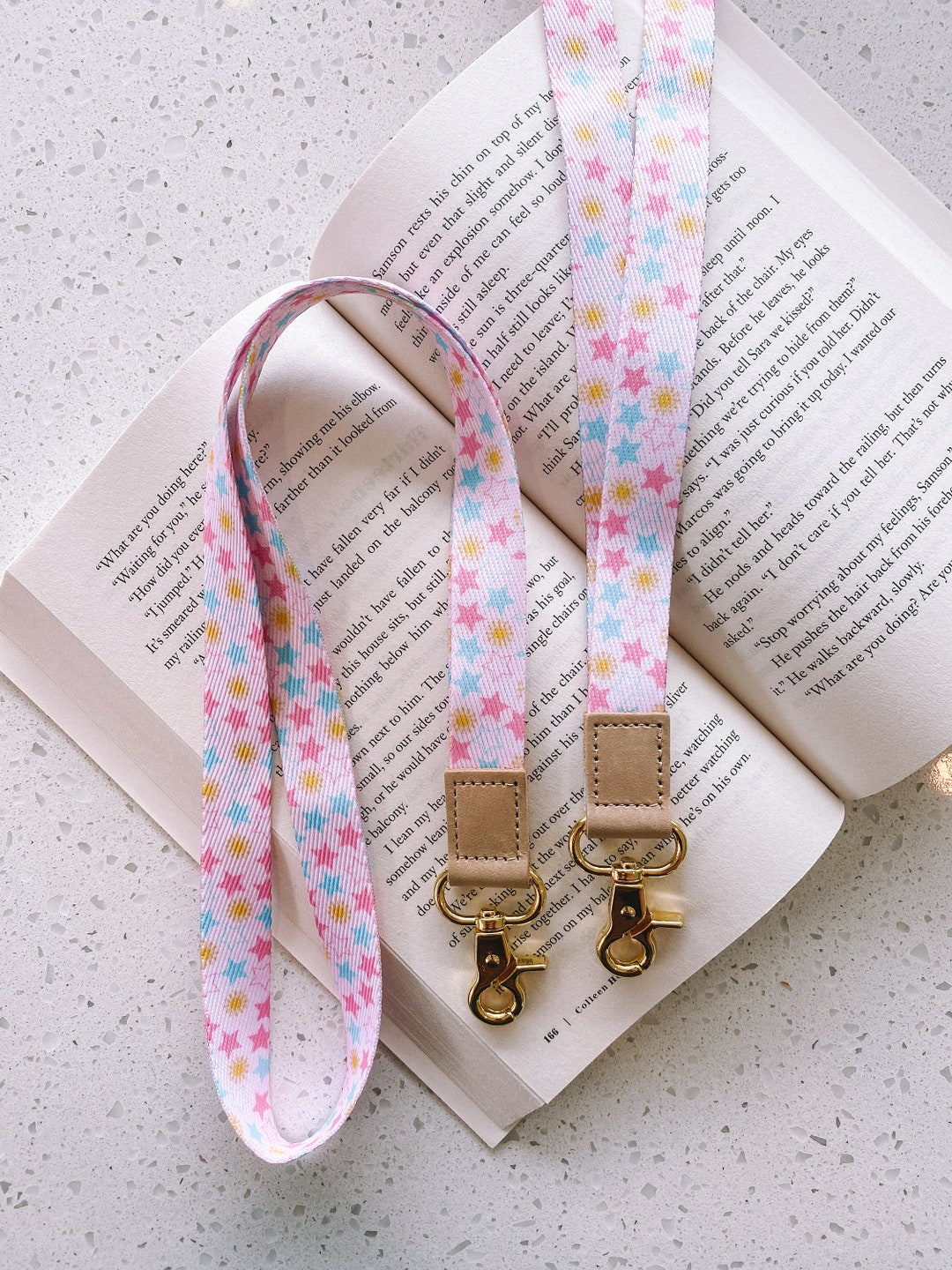 Reaching for the Stars Fabric Lanyard, Teacher Essential & Gift for ...