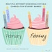 Printable Classroom Cupcake Birthday Calendar, Instant Download Monthly ...