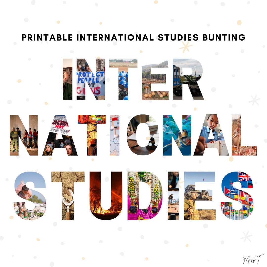 Printable International Studies Classroom Banner, Bunting & Display - Etsy