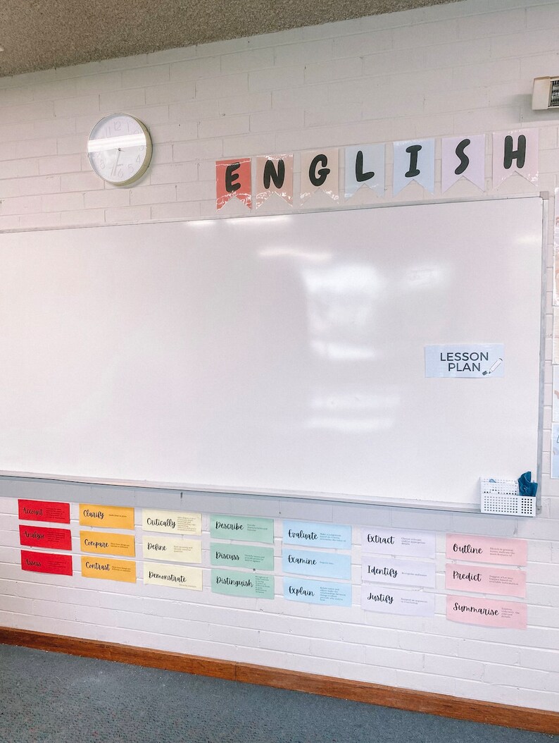 Printable HSC Directional Verbs and Key Words Posters - Etsy Australia