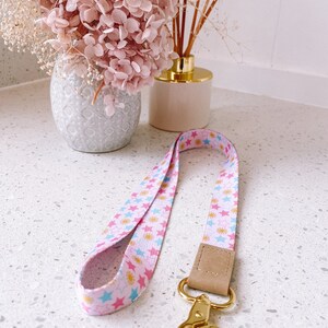 Reaching for the Stars Fabric Lanyard, Teacher Essential & Gift for ...