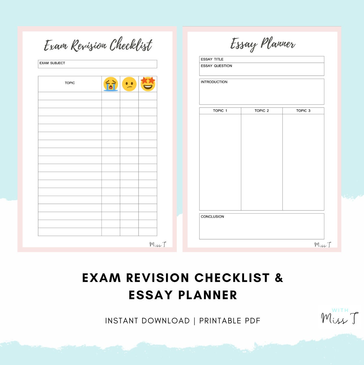 Ultimate Study Planner Pack A4 Printable Study Goals Planner - Etsy