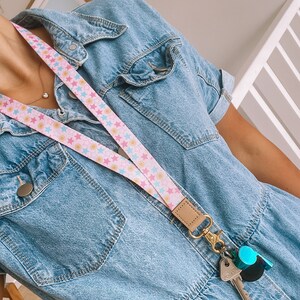 Reaching for the Stars Fabric Lanyard, Teacher Essential & Gift for ...
