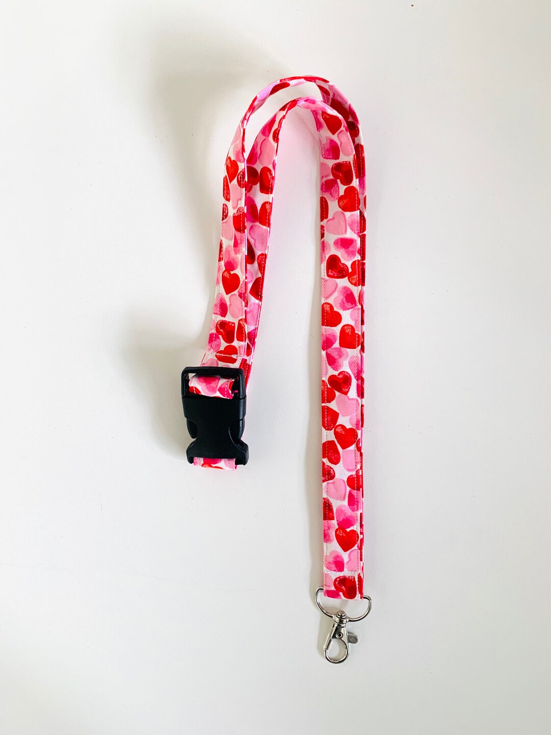 Lanyard , Teacher Gift, Nhs, Hand Sewn, Heart Fabric, Safety Clasp - Etsy