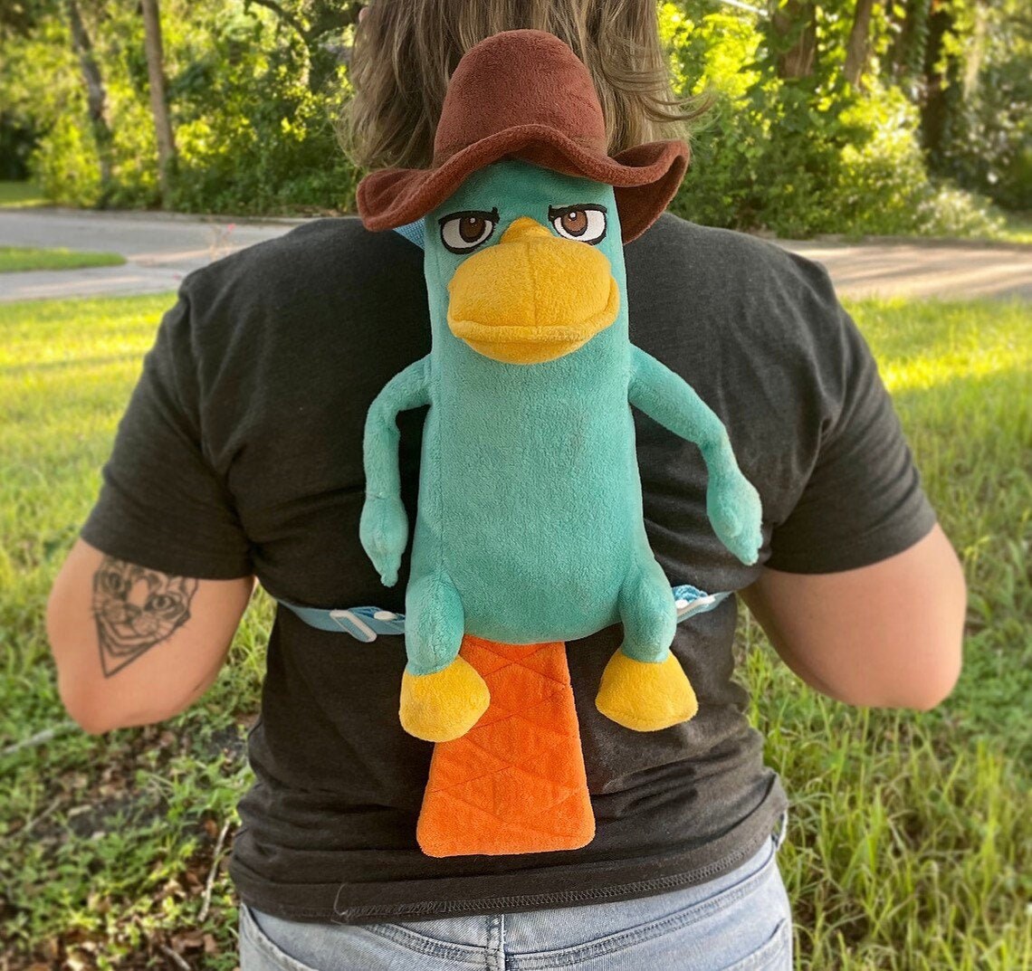 Phineas & Ferb Perry the Platypus Backpack Bag | Etsy