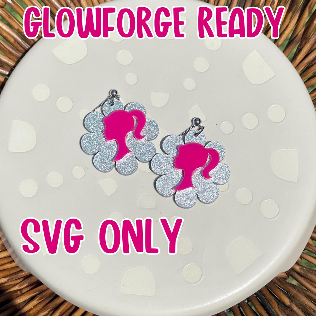 Buy Barbie Flower SVG Laser Cut Earring File Earring SVG Laser Online ...