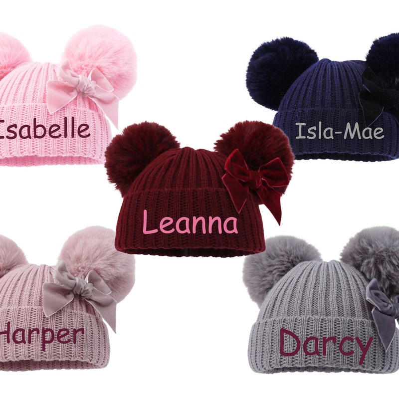 Baby Pom Pom Hat - Etsy