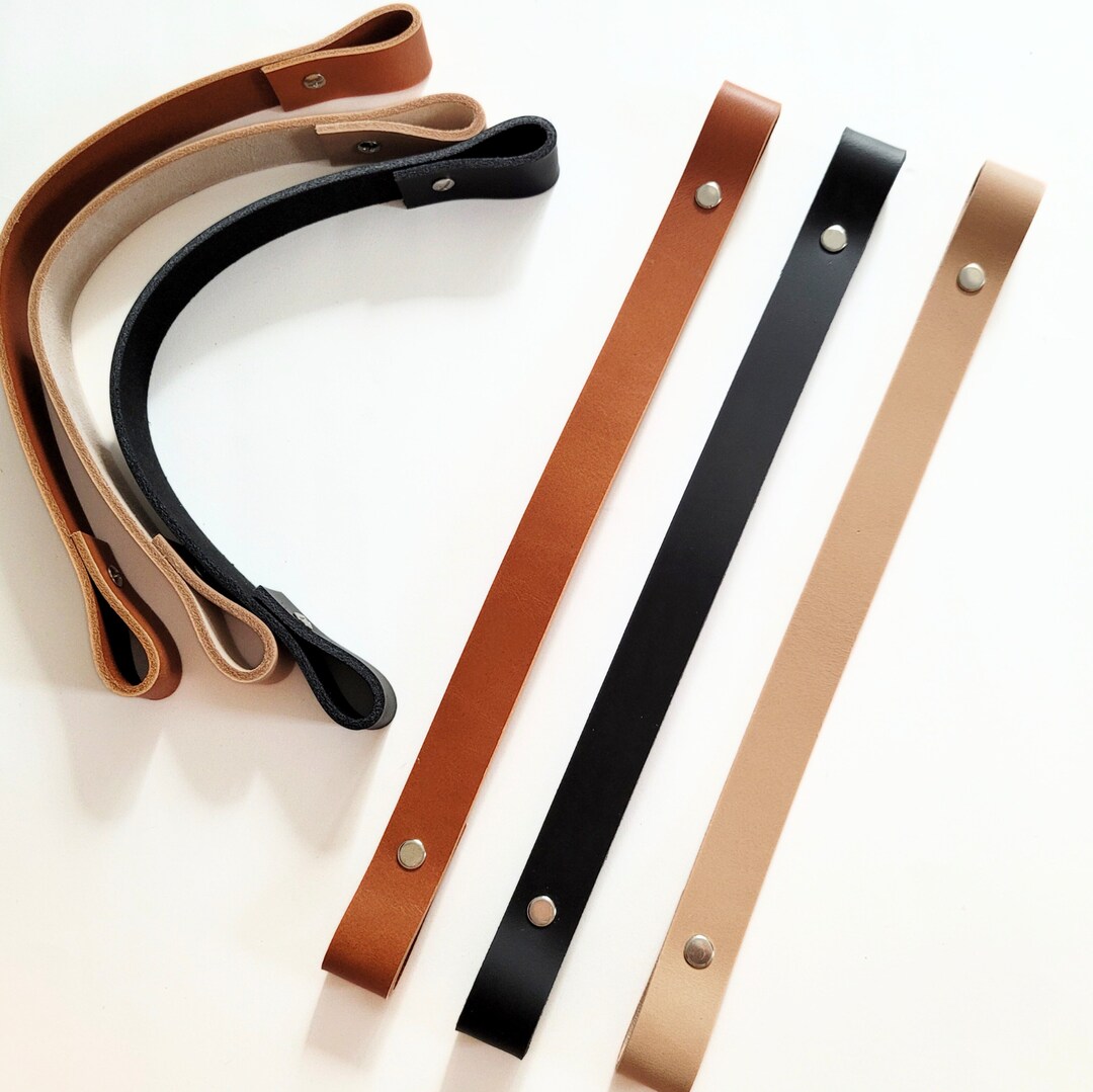 Leather Handles With Rivets – for Baskets, Bags and DIY Projects - Etsy